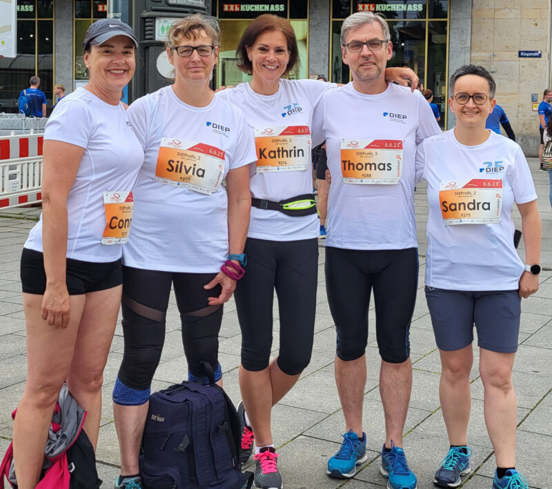 Mit fünf Teams waren wir dabei - REWE Team Challenge 2023 | DIEP Ingenieure